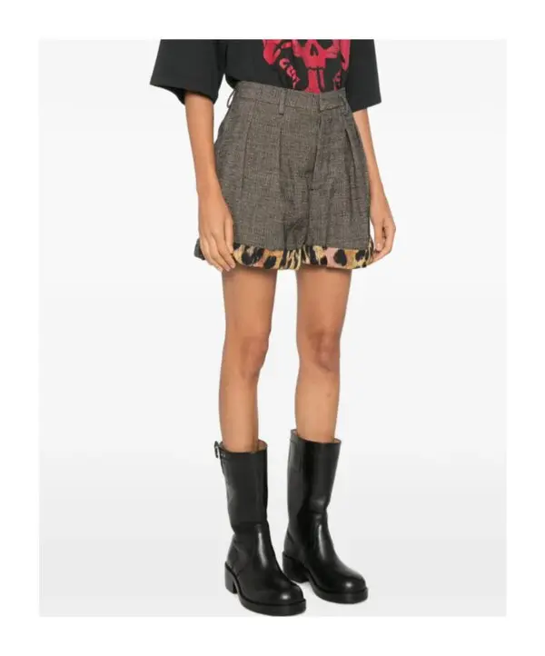 R13 Pleated Turn-up Shorts