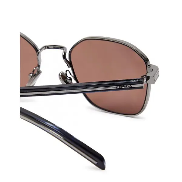 Prada Lightweight Round Metal Sunglasses