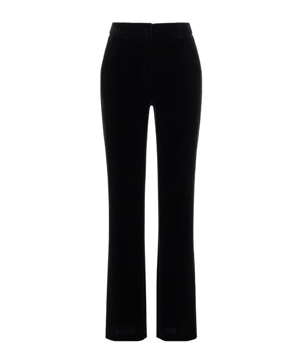 Patrizia Pepe High-waisted Casual Trousers - Black