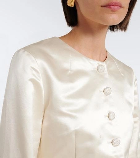 Posse Verity Cotton And Silk Satin Jacket