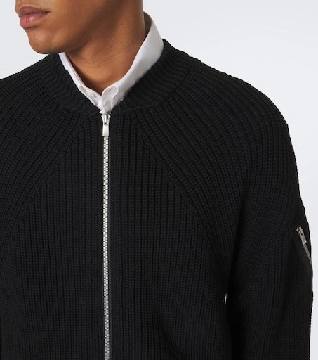Comme Des Garçons Wool Zip-up Cardigan