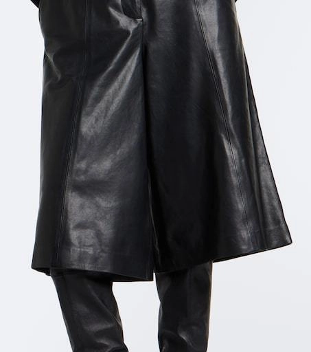 JOSEPH Asia Leather Bermuda Shorts