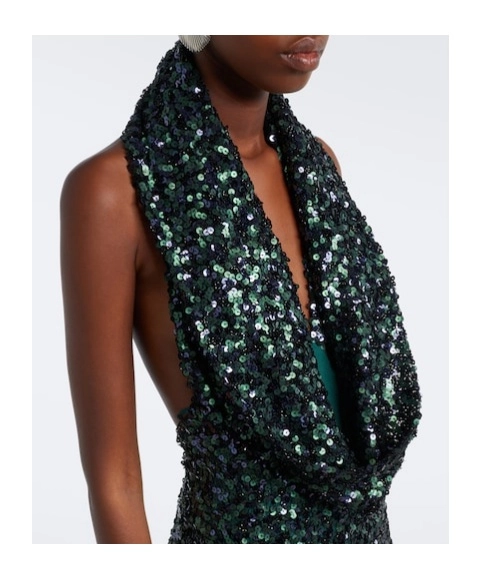 Christopher Esber Sequined Halterneck Gown