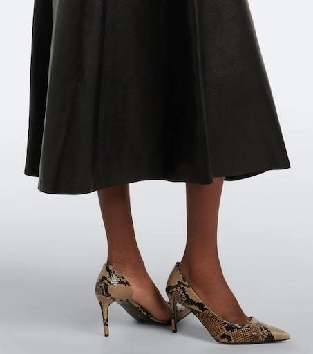 Nour Hammour Lenley Leather Skirt