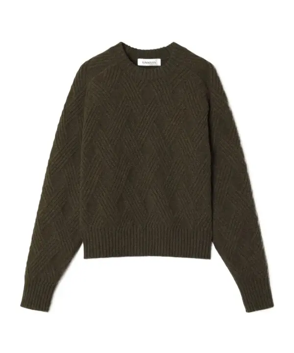 LANVIN Cable-knit Wool Sweater