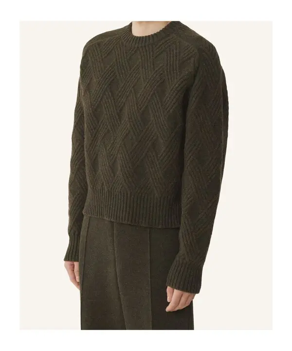 LANVIN Cable-knit Wool Sweater