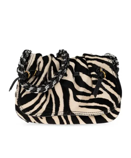 Isabel Marant Étoile Bolton Xs Pleated Shoulder Bag - Black