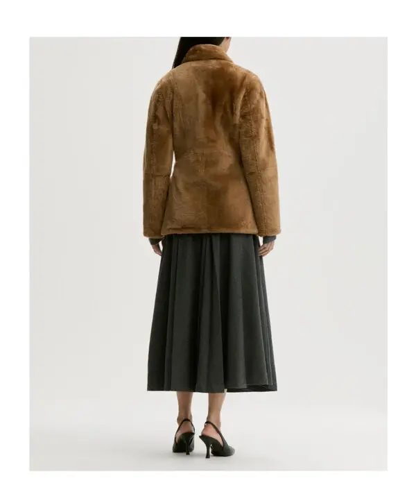 BY MALENE BIRGER Shearling Button-front Jacket