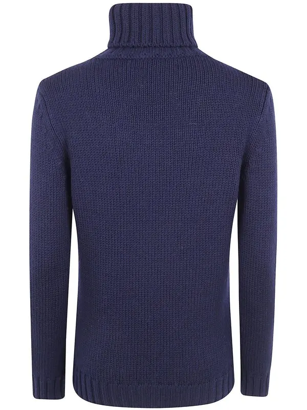 BASERANGE Base Ribbed Turtleneck Knitted Sweater
