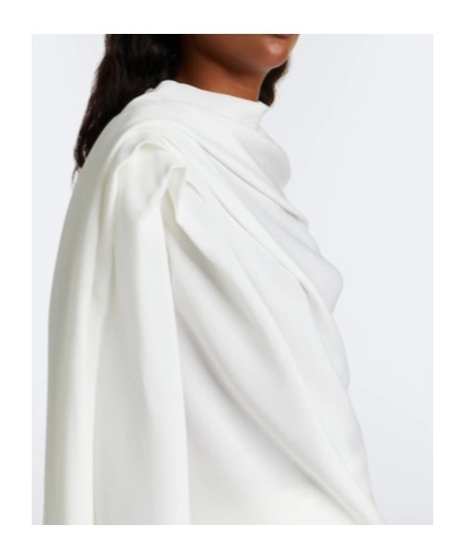 Tove Draped Caped Silk Top