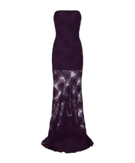 ROTATE BY BIRGER CHRISTENSEN Floral-appliqué Tulle Gown