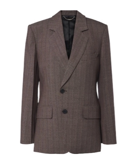 Victoria Beckham Striped Single-breasted Blazer - Black
