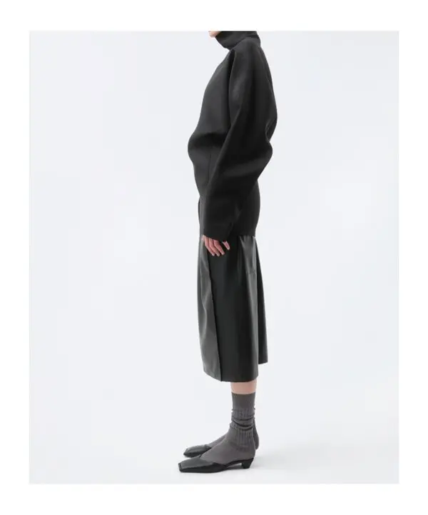 Carven Silk Wool Toile Kimono Blouse