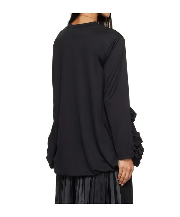 Comme Des Garçons Long-sleeve Ruffle Top