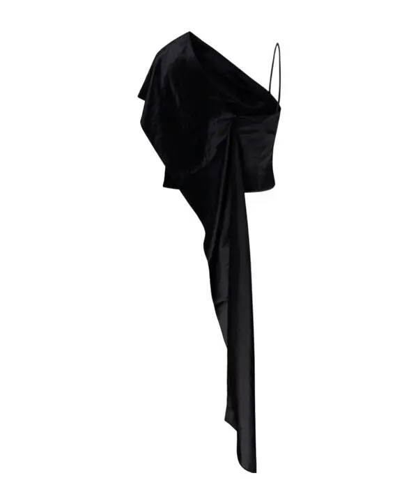 FORTE_FORTE Asymmetric Draped Camisole