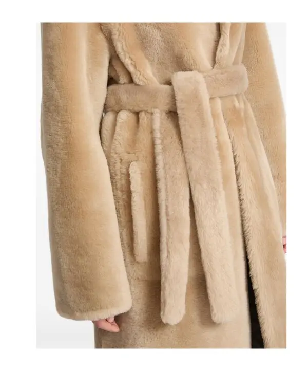YVES SALOMON Long-sleeve Belted Coat