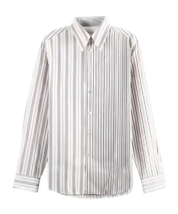 LEMAIRE Regular Stripe Shirt - Jasmine/pebble