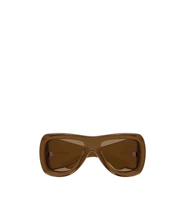 Saint Laurent Pilot Frame Sunglasses - Brown