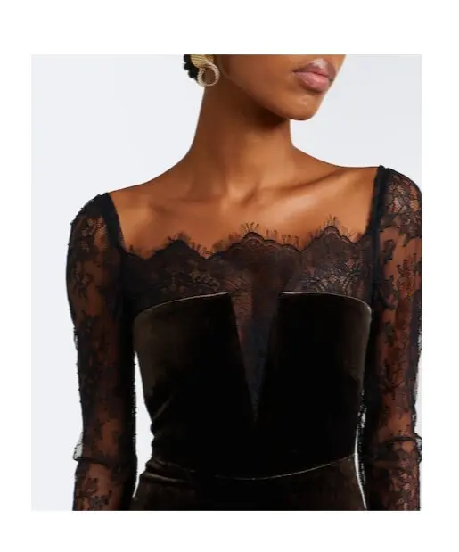 Roland Mouret Velvet Maxi Dress