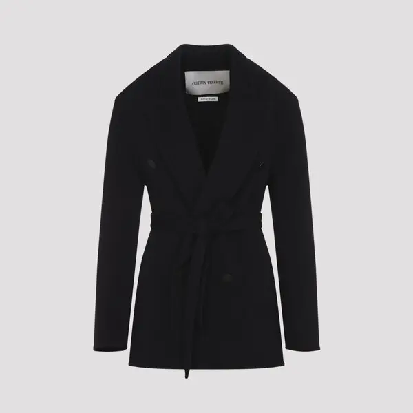 Alberta Ferretti Belted Double-breasted Coat