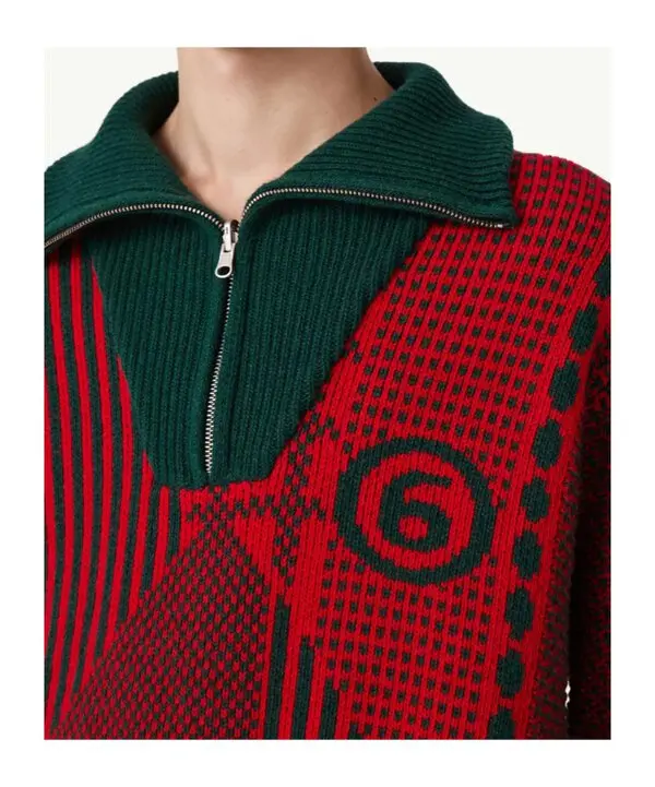 MAISON MARGIELA Patchwork-knit Reversible Sweater