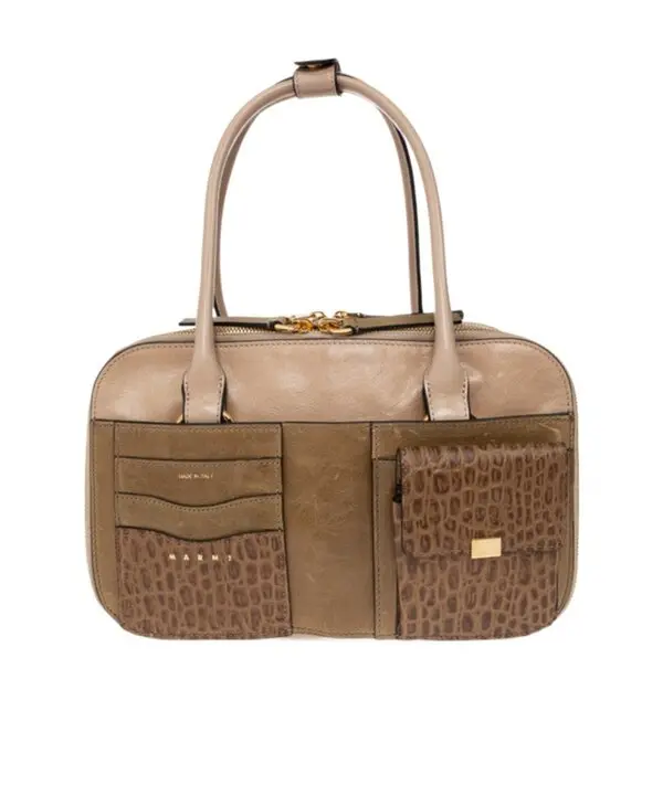 Marni Panelled Zip-top Tote Bag - No