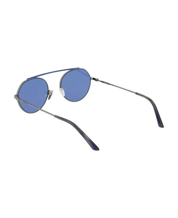 Calvin Klein Two Tone Round Frame Sunglasses