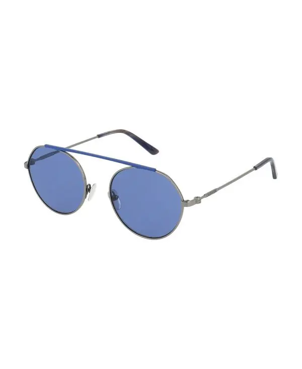 Calvin Klein Two Tone Round Frame Sunglasses