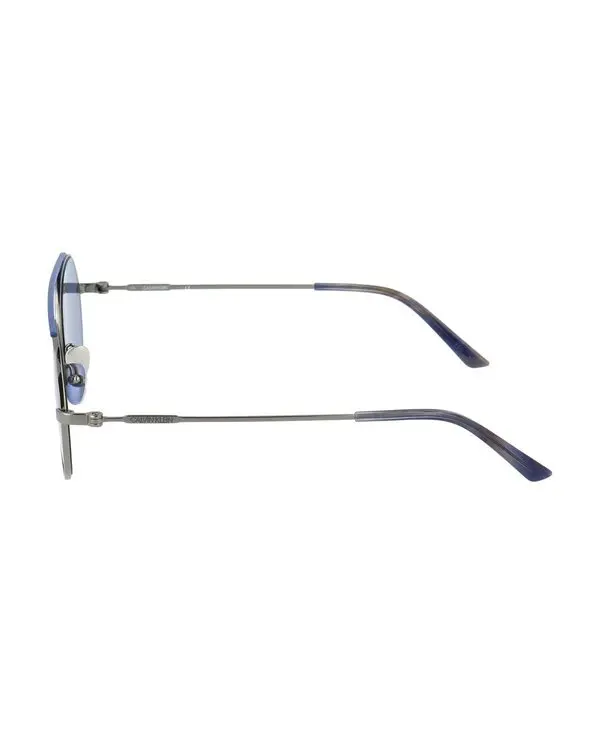 Calvin Klein Two Tone Round Frame Sunglasses