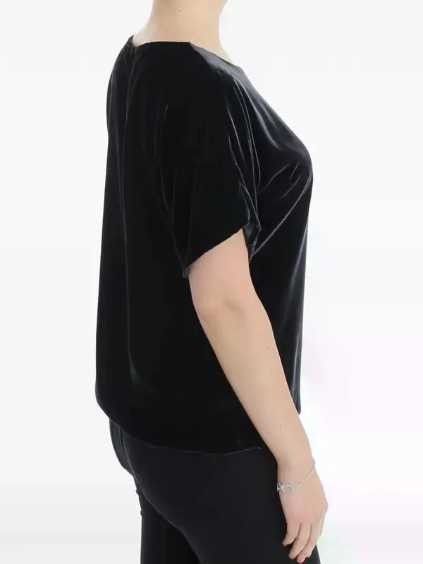 Dolce & Gabbana Velvet Short-sleeve Top