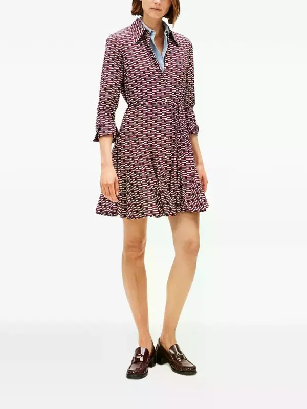 Tommy Hilfiger Self-tie Mini Dress - Red