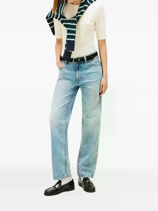 Tommy Hilfiger Ribbed Slim T-shirt - Neutrals