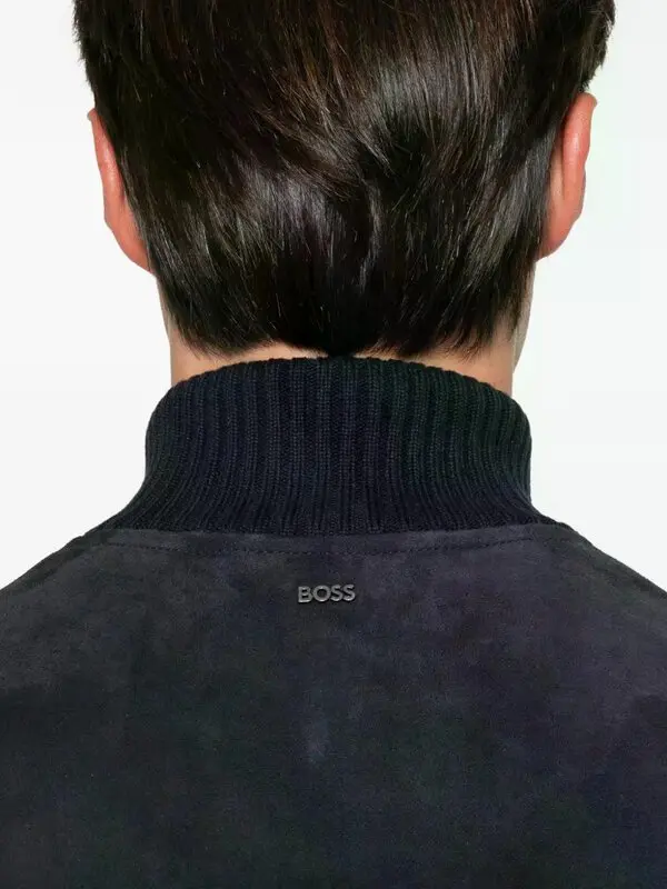 BOSS Suede Panelled Jacket