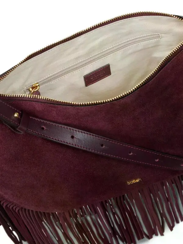 Ba&sh Fringes Suede Shoulder Bag