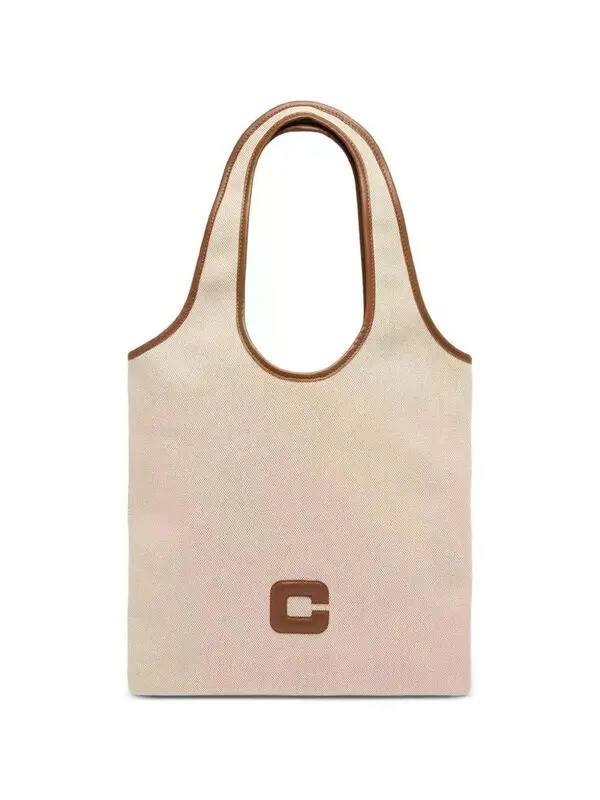 CAREL Alesia Leather-trim Tote Bag - Neutrals