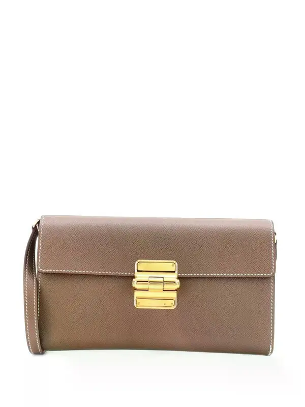 Hermès Charniere To Go Pouch Madame Crossbody Bag - Grey