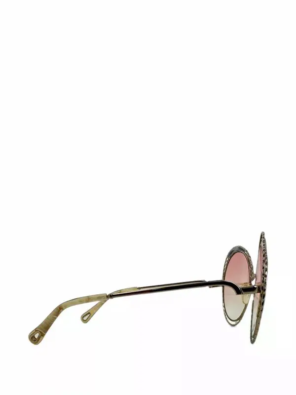 Chloé 2010s Carlina Twist Round Sunglasses