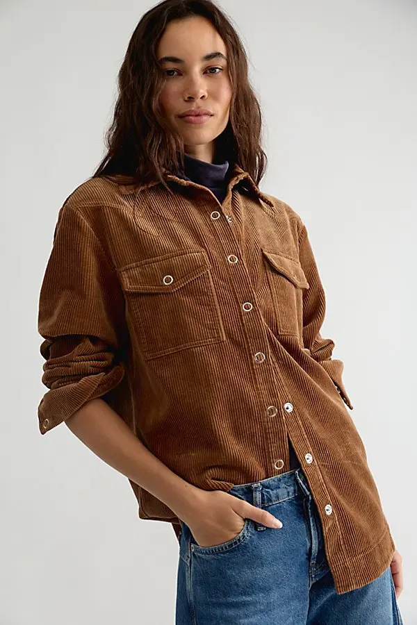HANSEN & GRETEL Jackson Corduroy Button Down Shirt