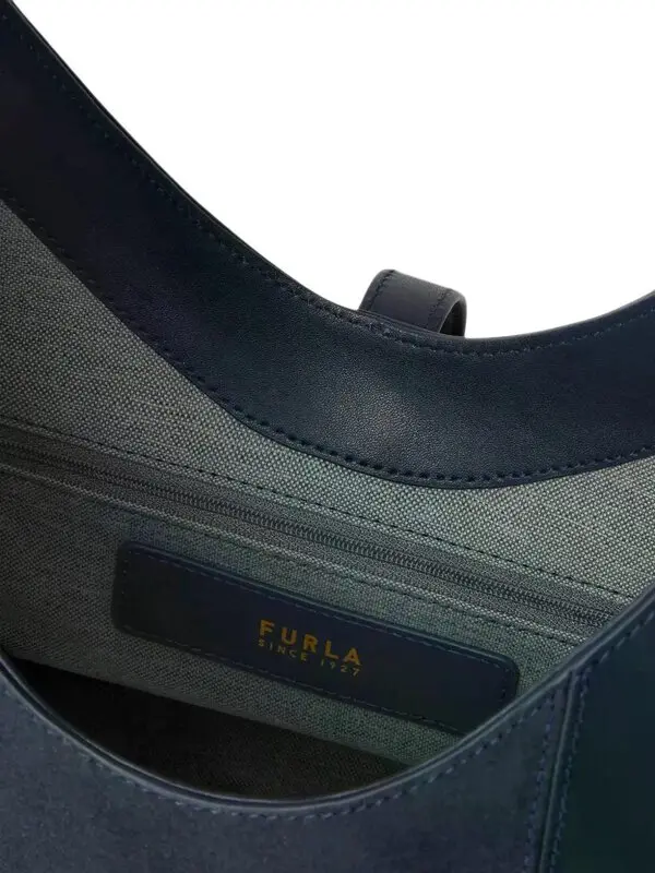 Furla Suede-panelled Shoulder Bag