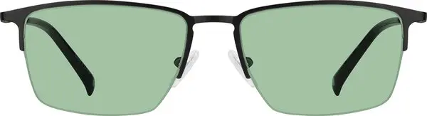 Zenni Rectangle Glasses Titanium Frame - Black