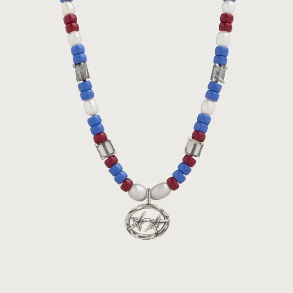TWOJEYS Mediterranean Beaded Superstar Necklace
