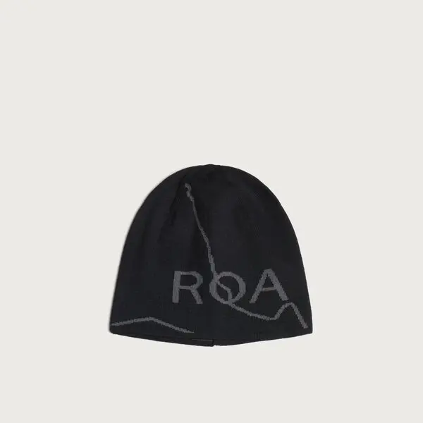 ROA Logo Wool Beanie - Deep Black