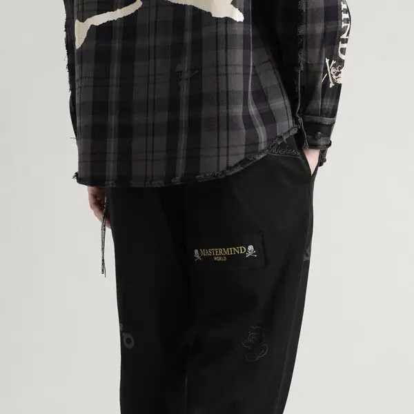 MASTERMIND WORLD Doodle Print Regular Easy Pants