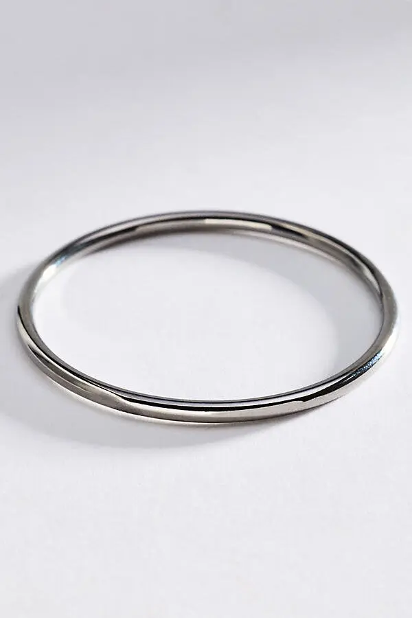 Anthropologie Water Resistant Th Bangle Bracelet - Silver