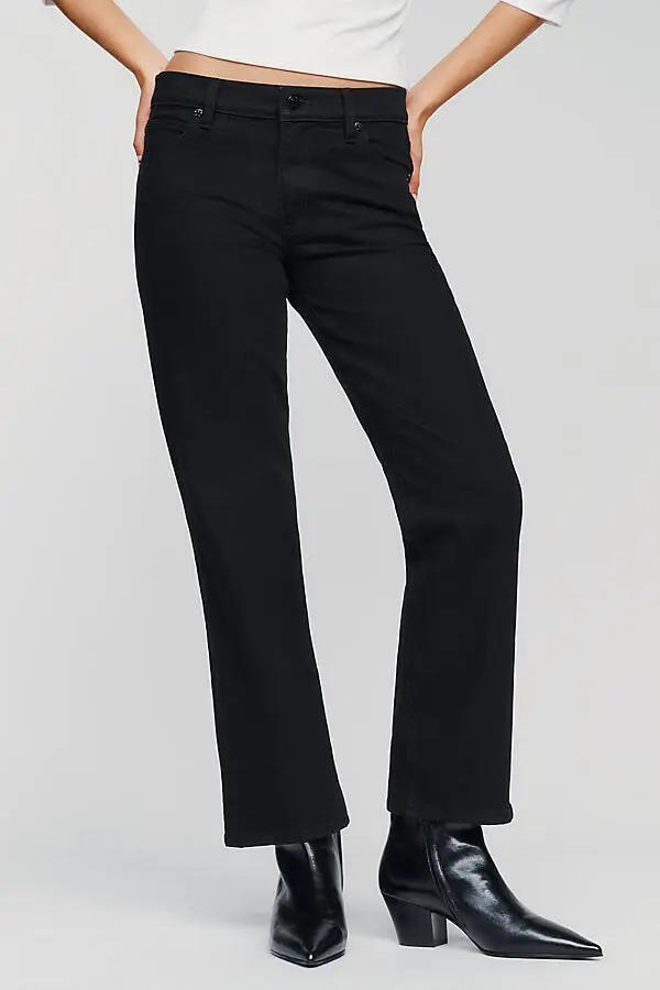 FRAME Cigarette Low Rise Straight Leg Jeans