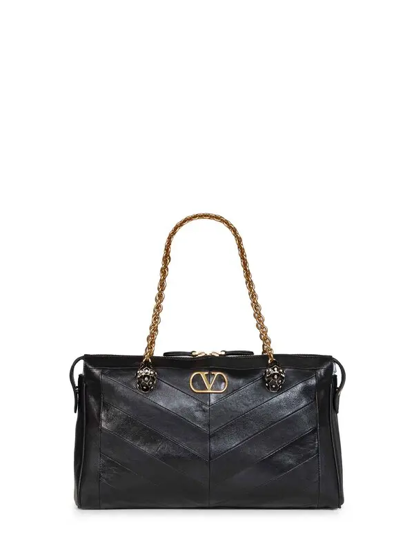 Valentino Garavani Black Panthea Shoulder Bag - Multicolor