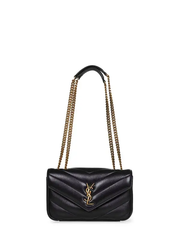 Saint Laurent Black Loulou Small Shoulder Bag - Multicolor