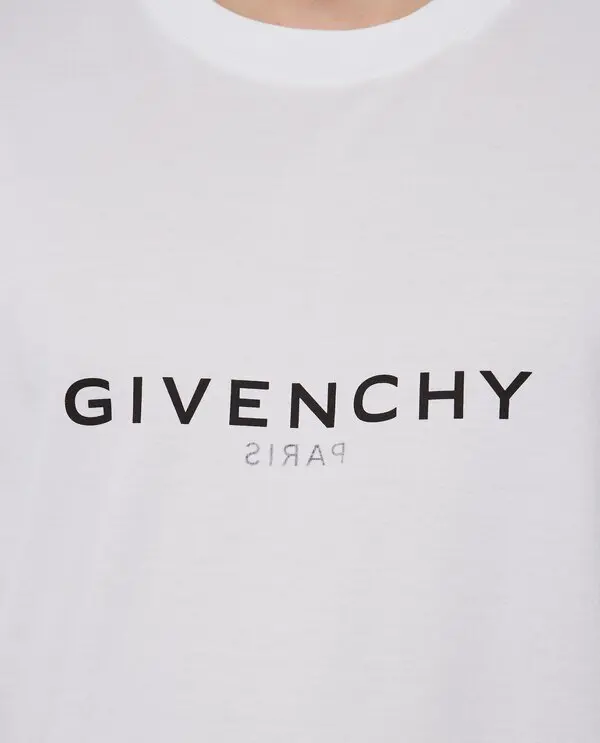 Givenchy Slim Fit White Logo T-shirt