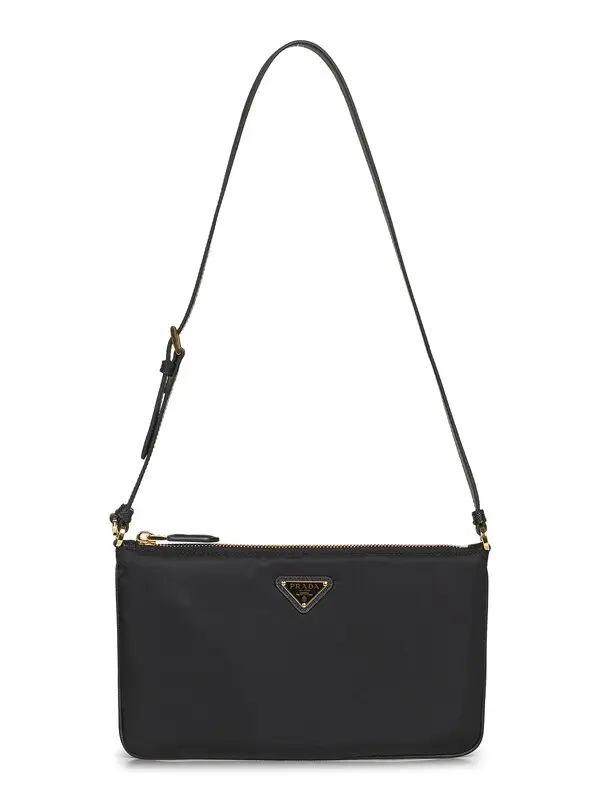 Prada Accessori Pelletteria Black Pouch With Shoulder Strap - Multicolor