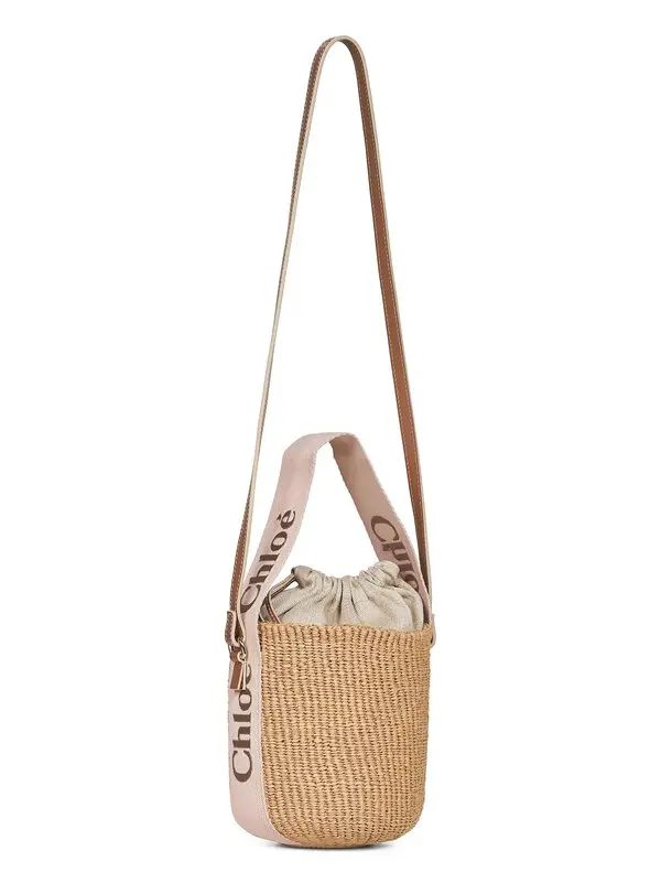 Chloé Beige Woody Small Basket Bag